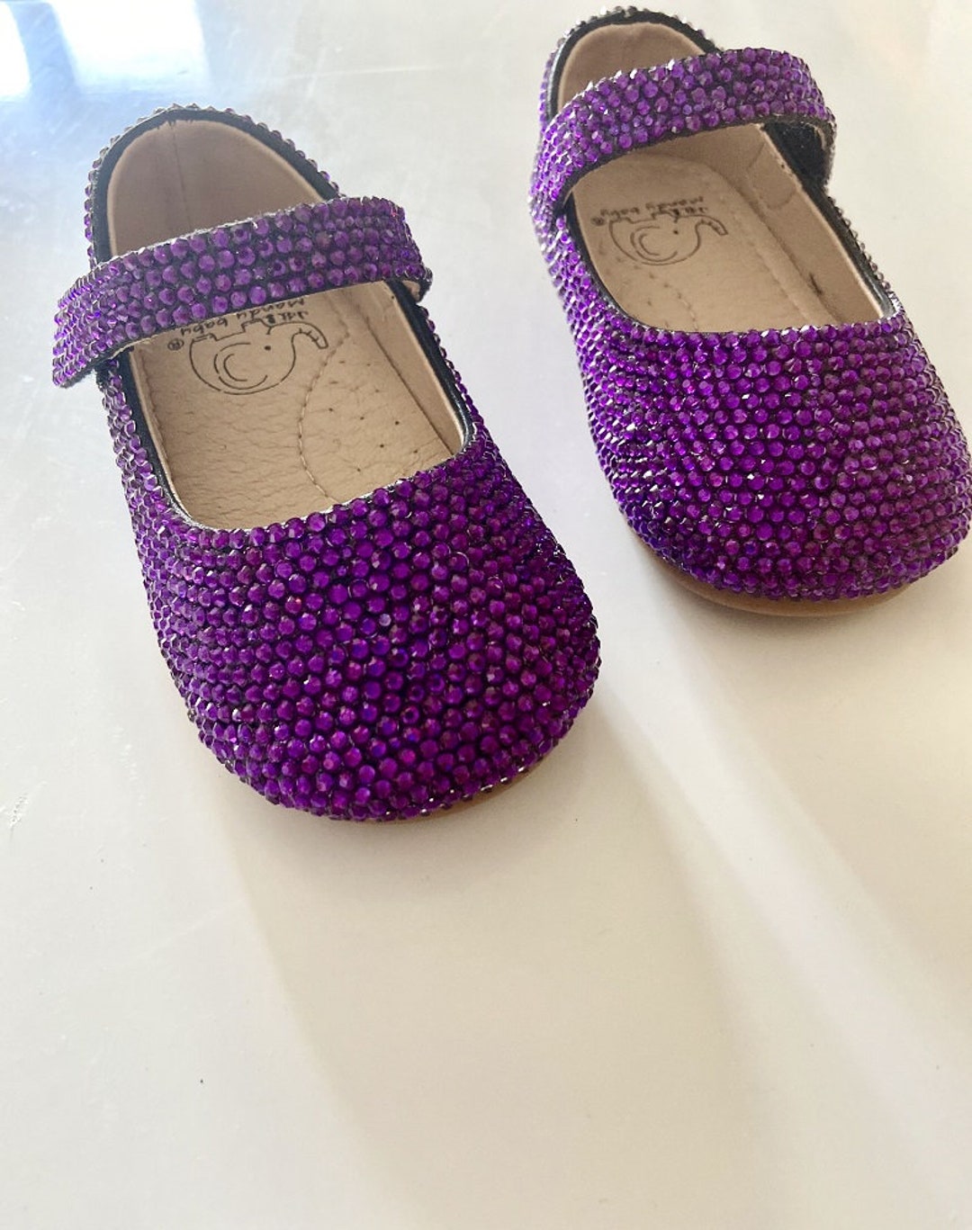 Bling Bling Shoes for Girls Purple Sparkling Stones Rhinestone ...