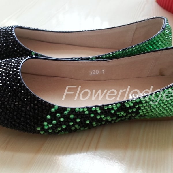 Green Sparkle Girls Shoes - Etsy