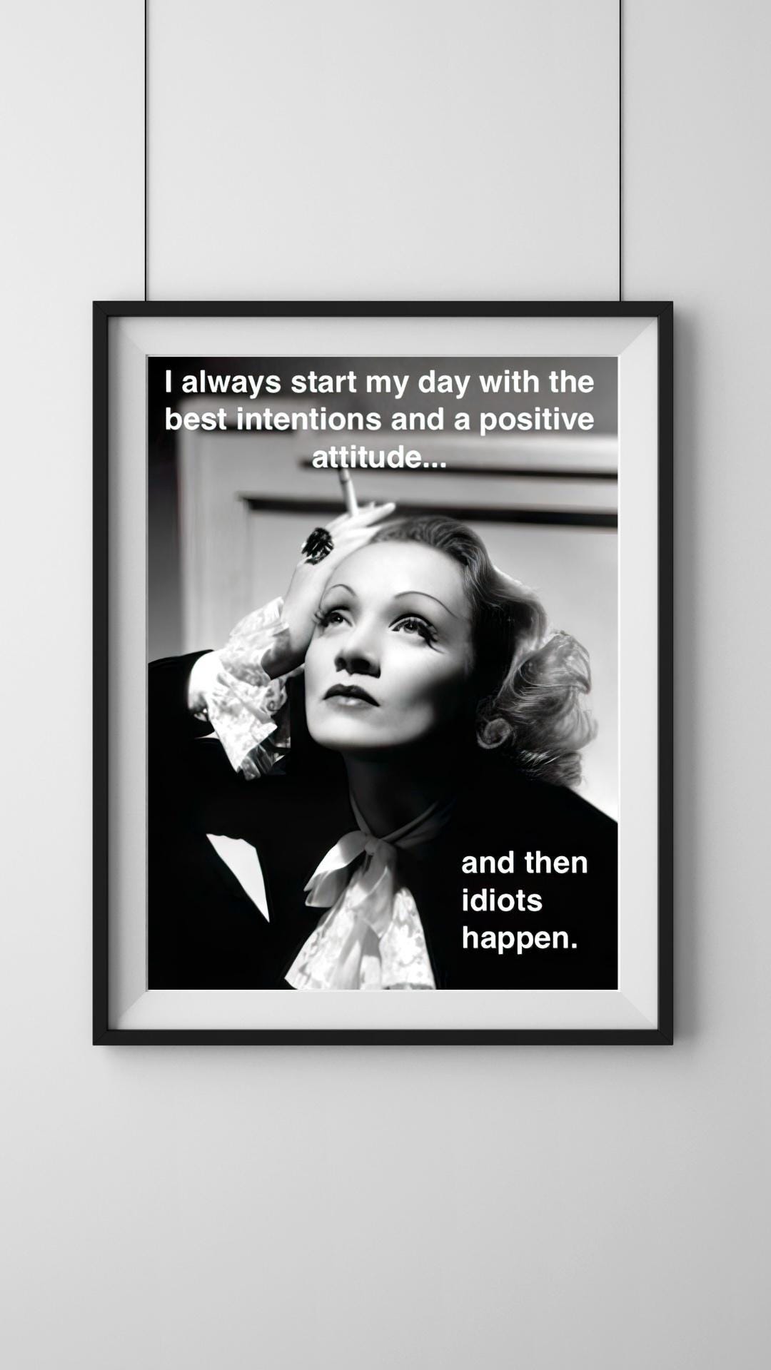 Idiots Happen ... Funny Wall Print, Just for Fun, Office Humor, Snarky ...