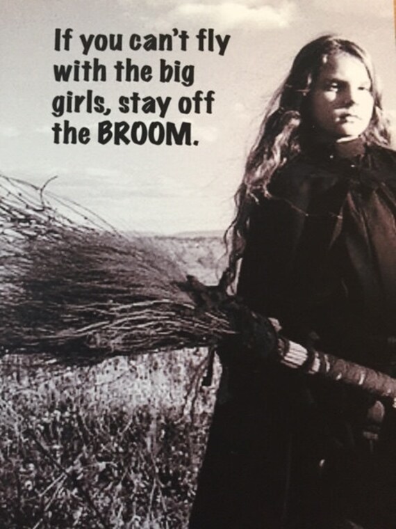 Stay off the Broom ... Funny Halloween Card Snarky Halloween | Etsy