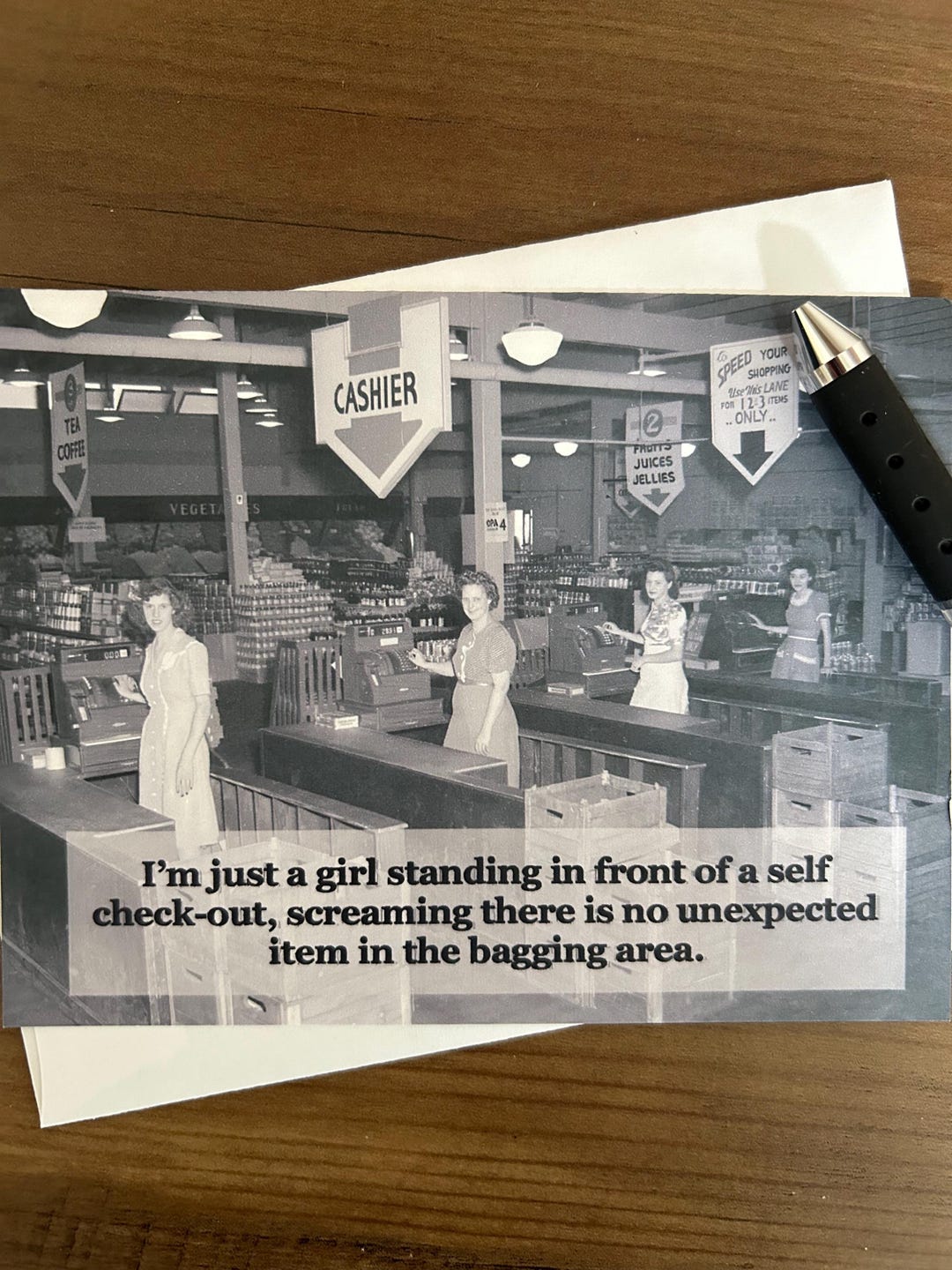 Shopping Nightmares Card ... Funny Blank Snarky Greeting Card, Just for ...