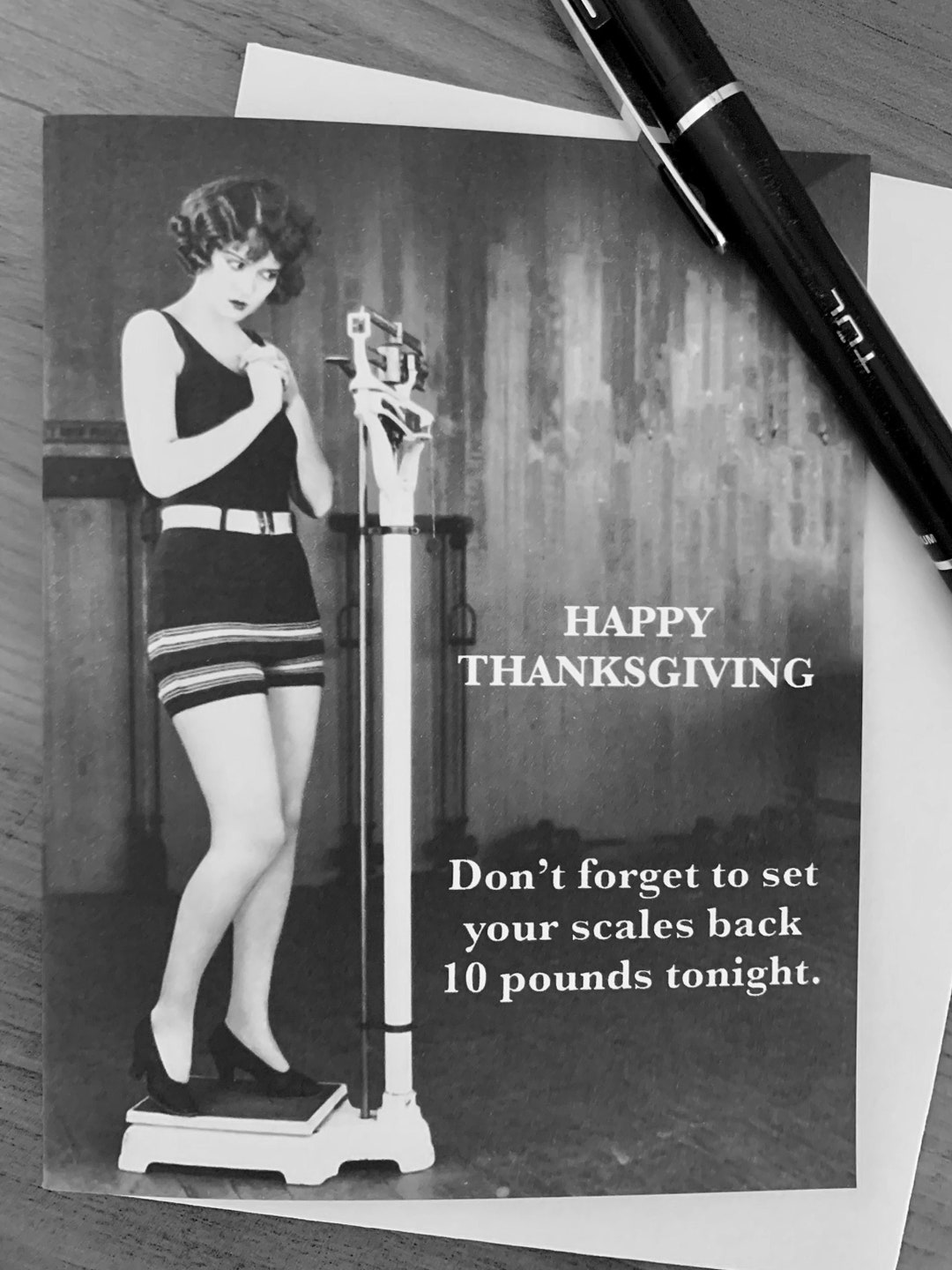 Happy Thanksgiving ... Set Your Scales Back 10 Pounds Funny - Etsy