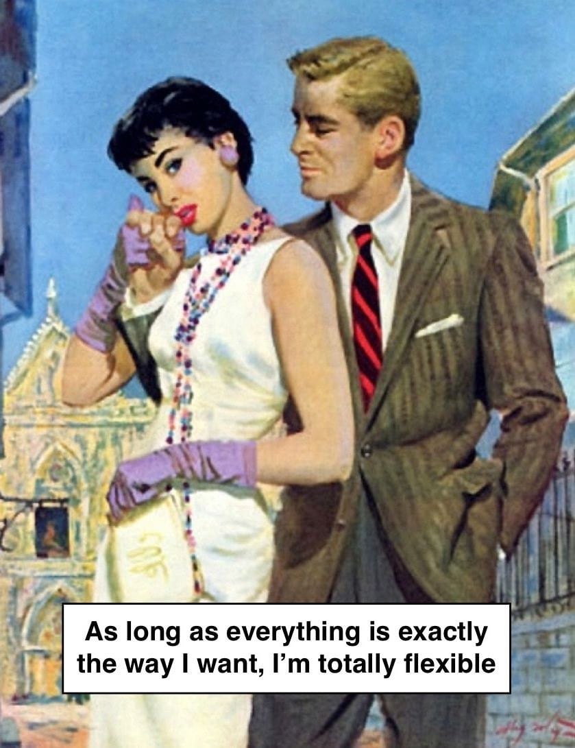 FUNNY VINTAGE PULP Card Great Vintage, Retro Image, Just Because ...