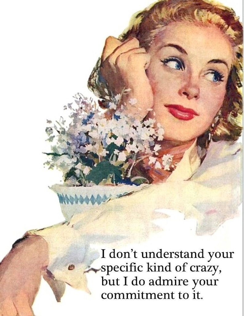 AMUSING PULP/ILLUSTRATION Card. Funny Humorous/hilarious | Etsy