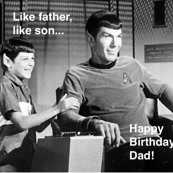 Star Trek Dad Birthday Card - Etsy