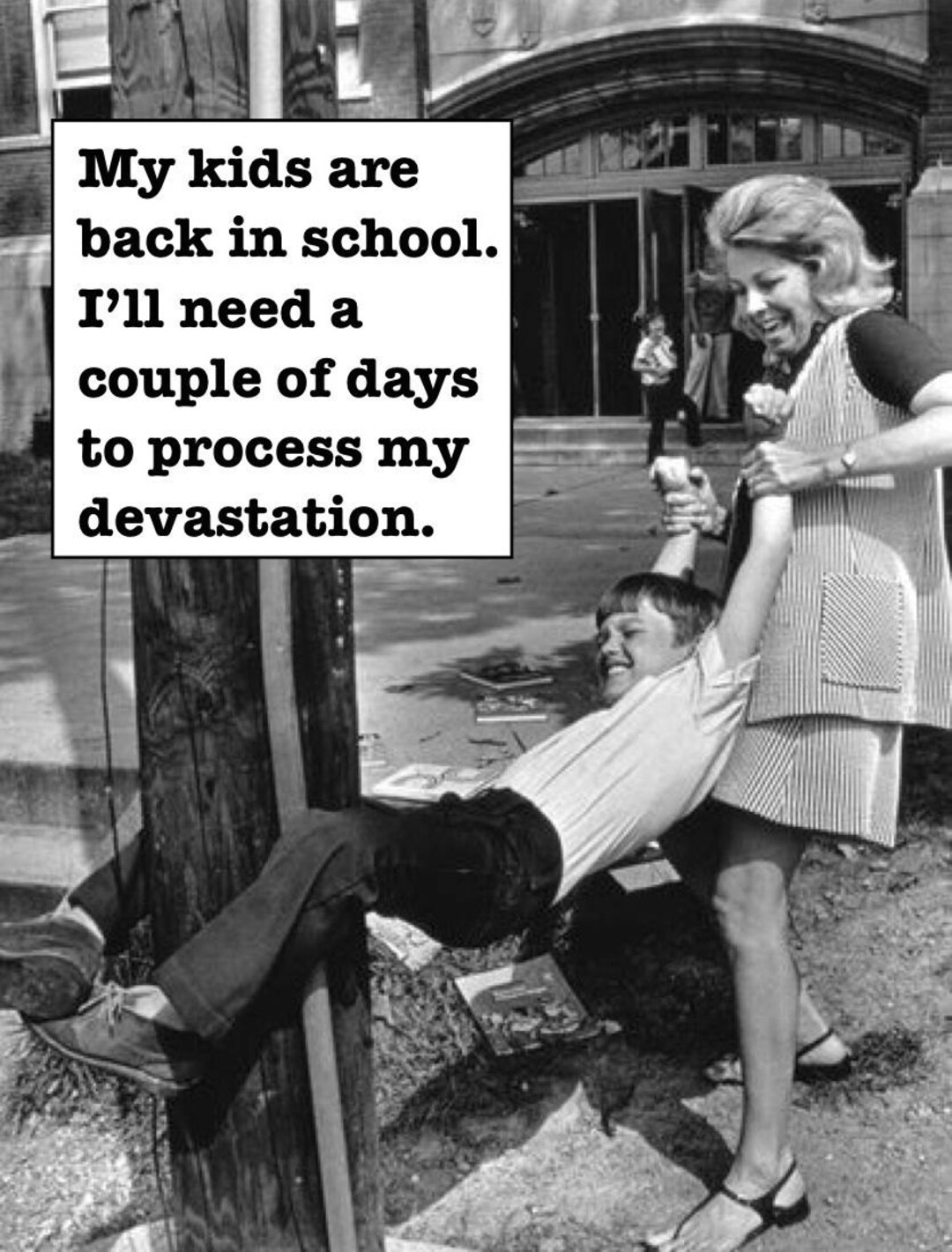 FUNNY BACK to SCHOOL Card: devastation Moms Can Relate Card, Snarky ...