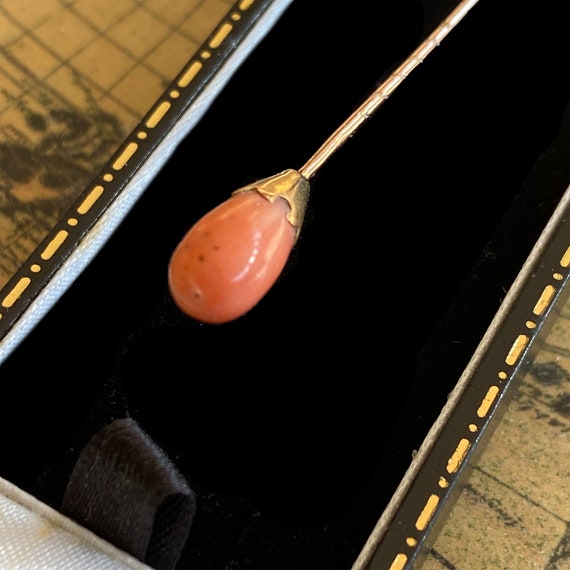 Victorian 9ct, 9k, 375 Rose Gold Coral stick, tie, cr… - Gem