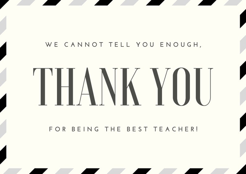 Teacher Appreciation Printable Last Day of School PRINTABLE Teacher ...