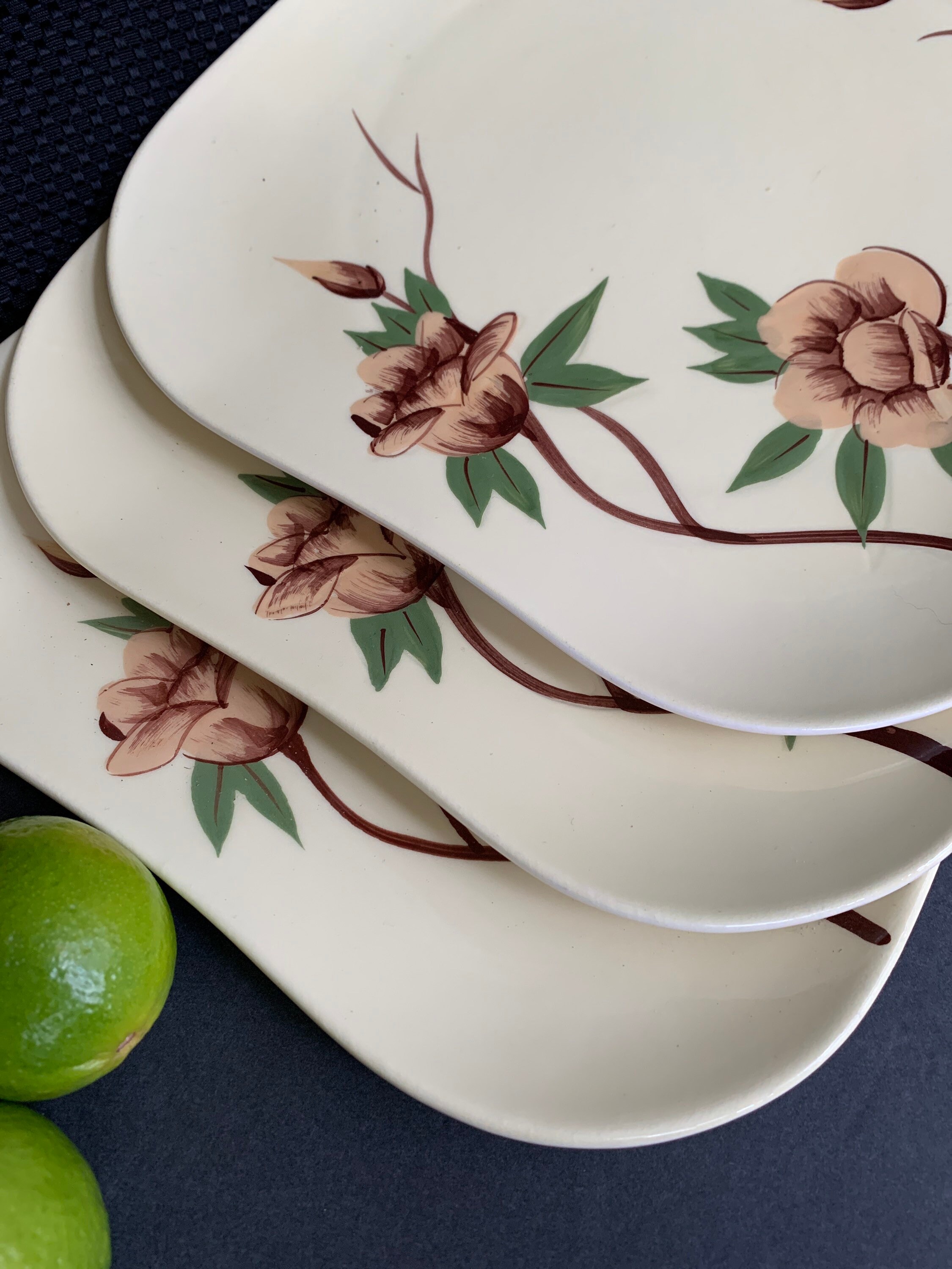 Set of 3 Mid-century Weil Ware of California Dinner Plates - Etsy