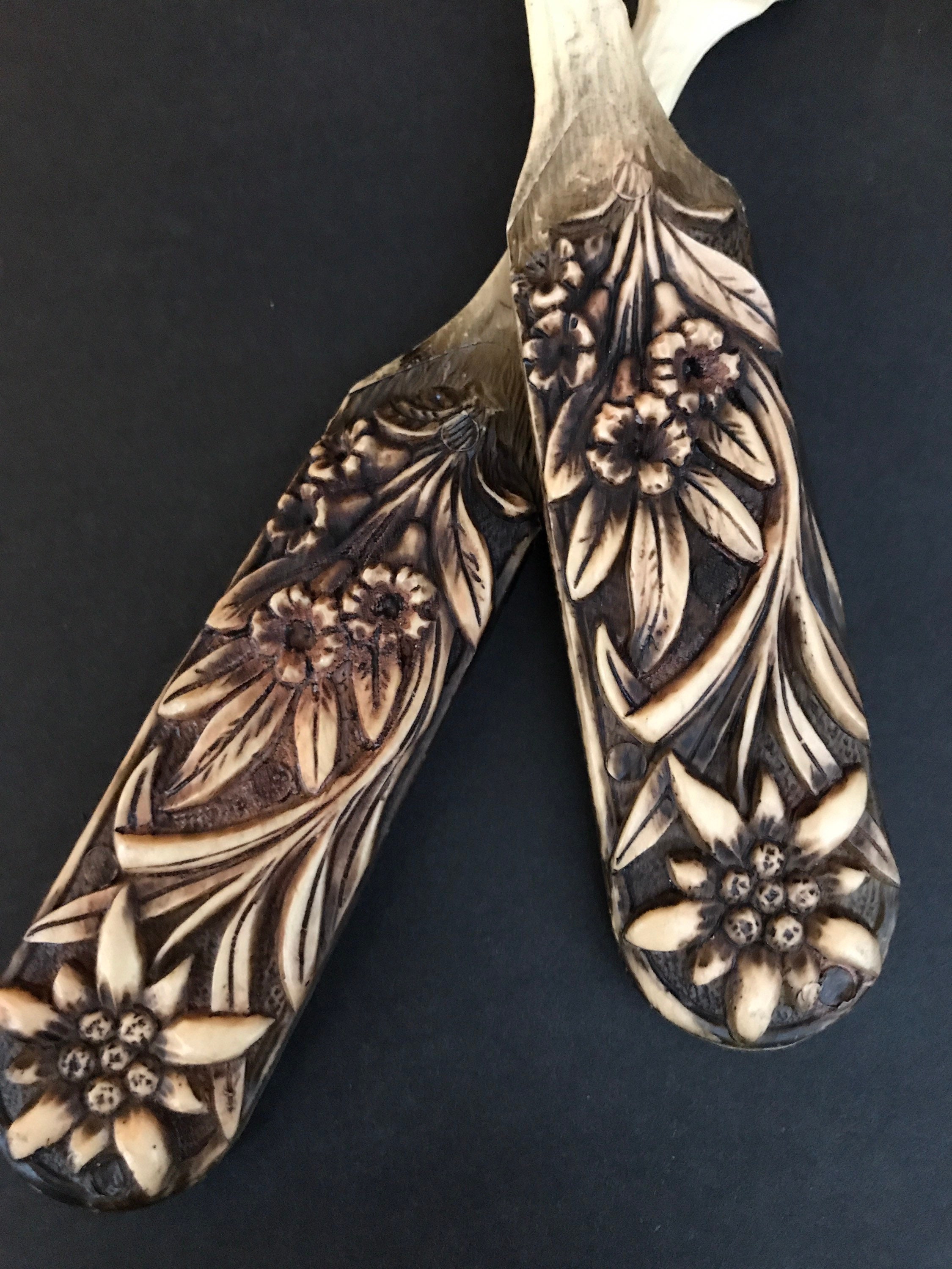 Beautiful Vintage Celluloid French Carved Serving Implements - Etsy UK