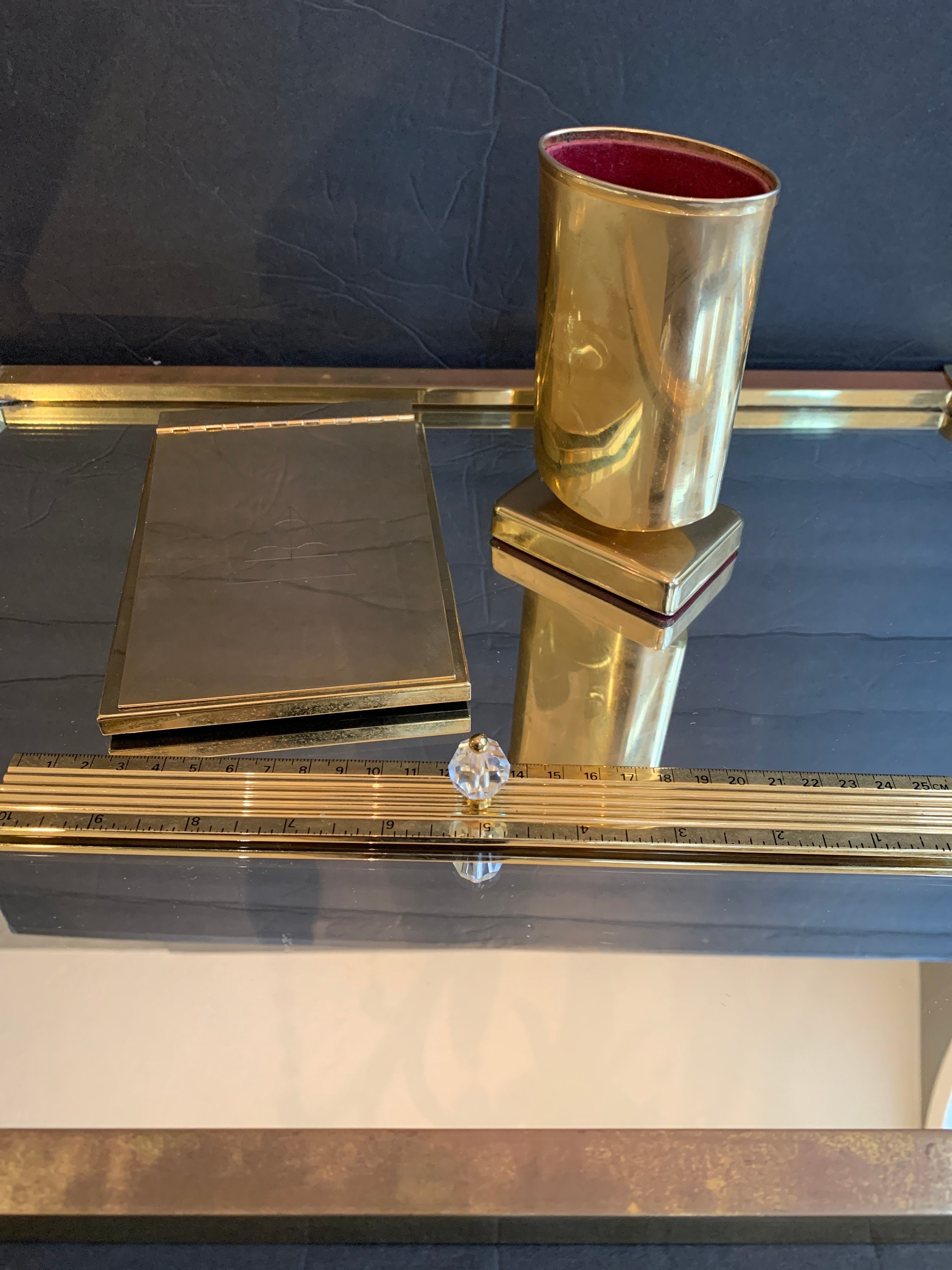 Beautiful Vintage Office Desk Set - Etsy