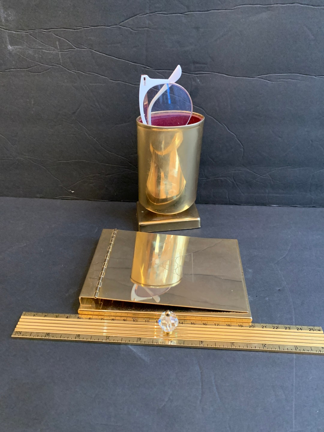 Beautiful Vintage Office Desk Set - Etsy