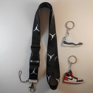 Jordan Lanyard With Two Jordan Shoe Keychains. New!! - Etsy