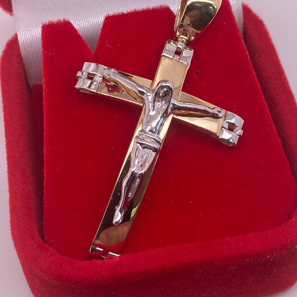 Large 14k Gold Cross - Etsy