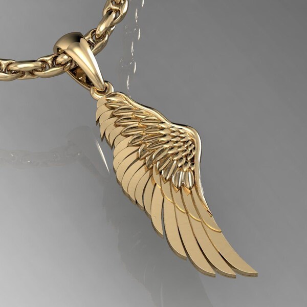 Gold Angel Wing - Etsy