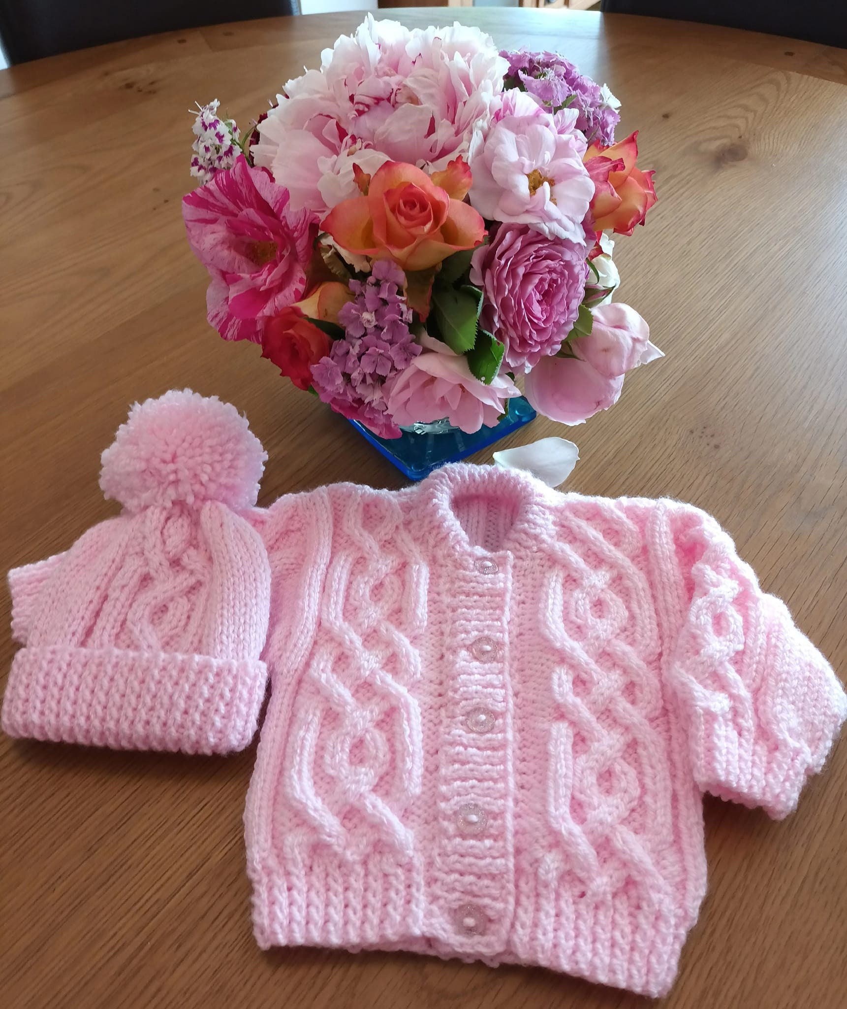 Castlefin - Baby Aran Knitting Pattern - Cardigan and Hat - Etsy