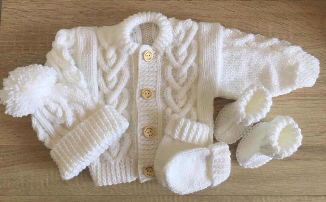 Mammys Love Baby Aran Knitting Pattern | Etsy UK