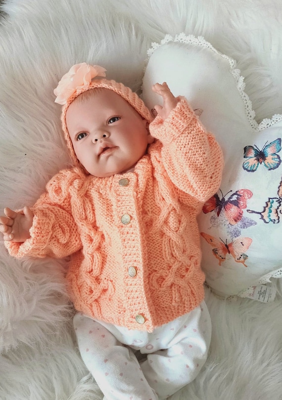 Mary Anne Mcgroarty DK Knitting Pattern Cardigan Headband | Etsy