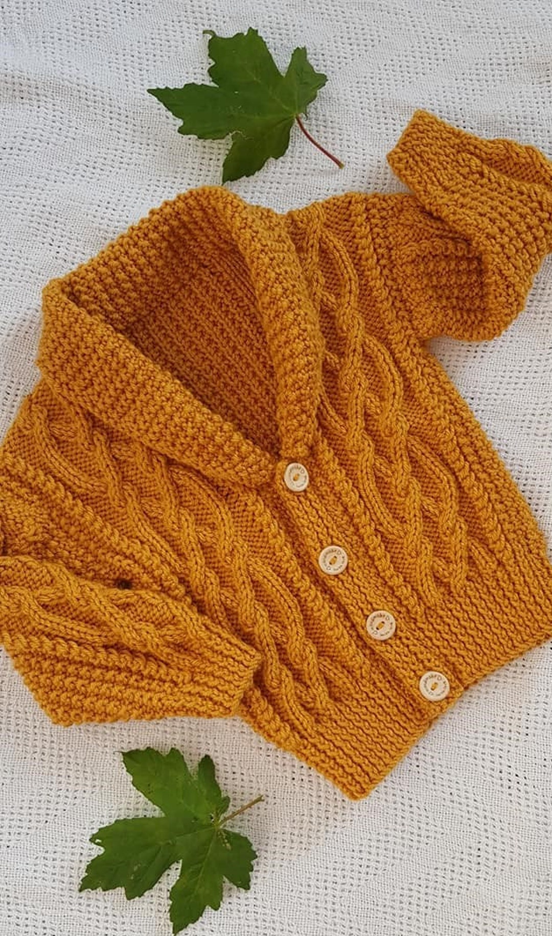 Mark Cardigan Aran Knitting Pattern - Etsy