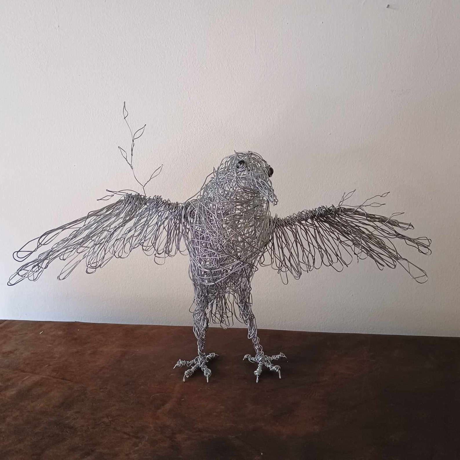 Crow Sculpture, Raven Sculpture, Wire Animal, Bird Figurine, Wire ...