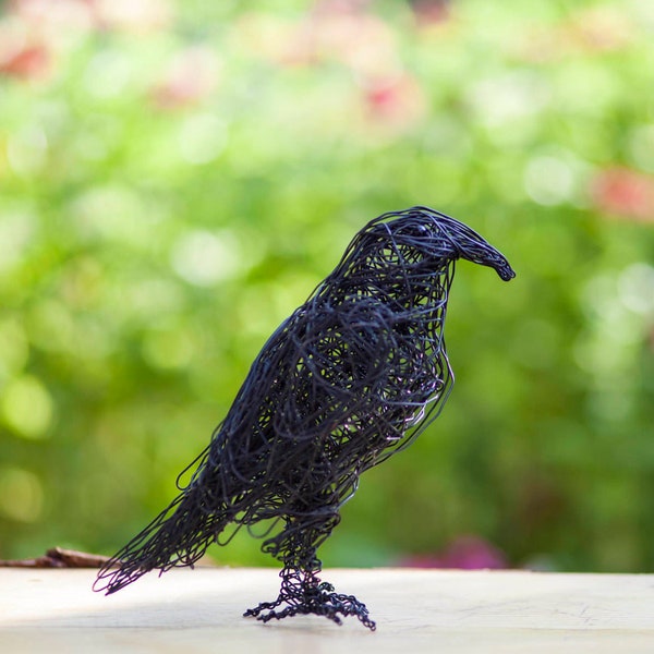 Crow Wire Sculpture - Etsy