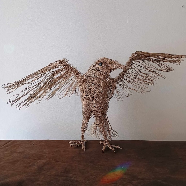 Crow Wire Sculpture - Etsy