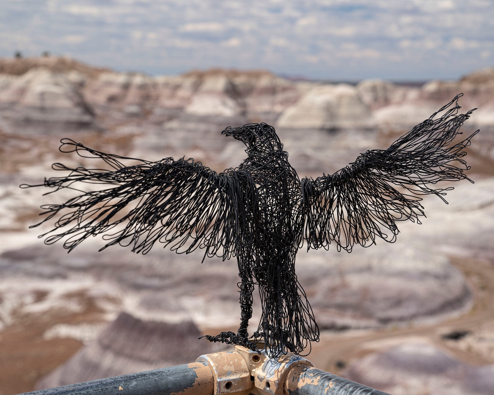 Crow Sculpture Raven Sculpture Wire Animal Bird Figurine | Etsy