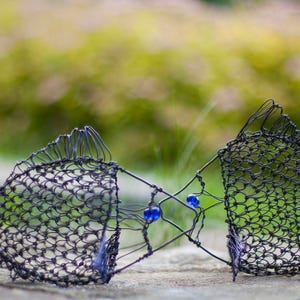 Fish Sclulpture, Wire Fish, Zodiac Decor, Wire Art, Fisherman Gift, Set ...