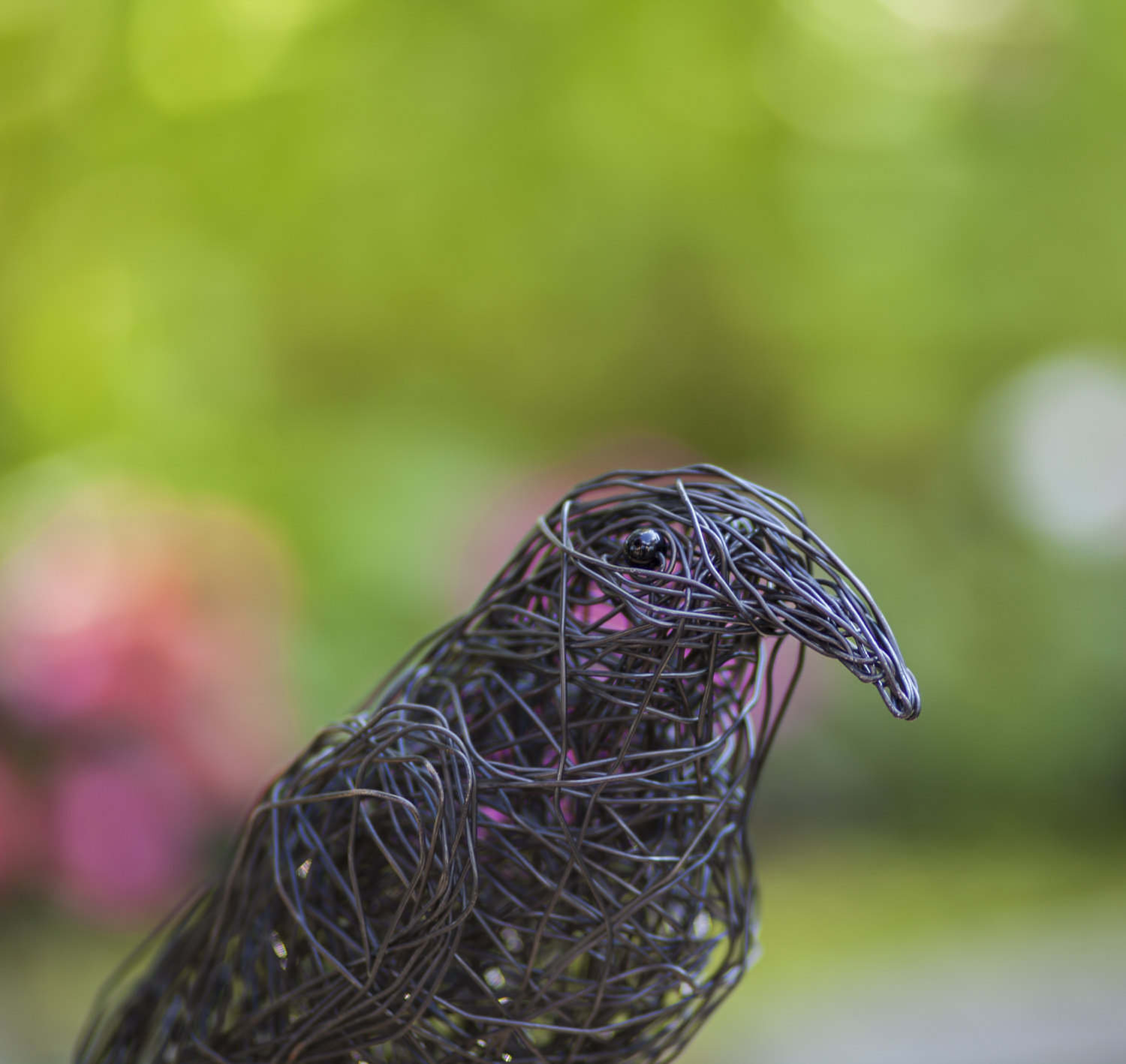 Bird Home Decor, Crow Art, Wire Bird, Animal Gift, Bird Lover Gift ...
