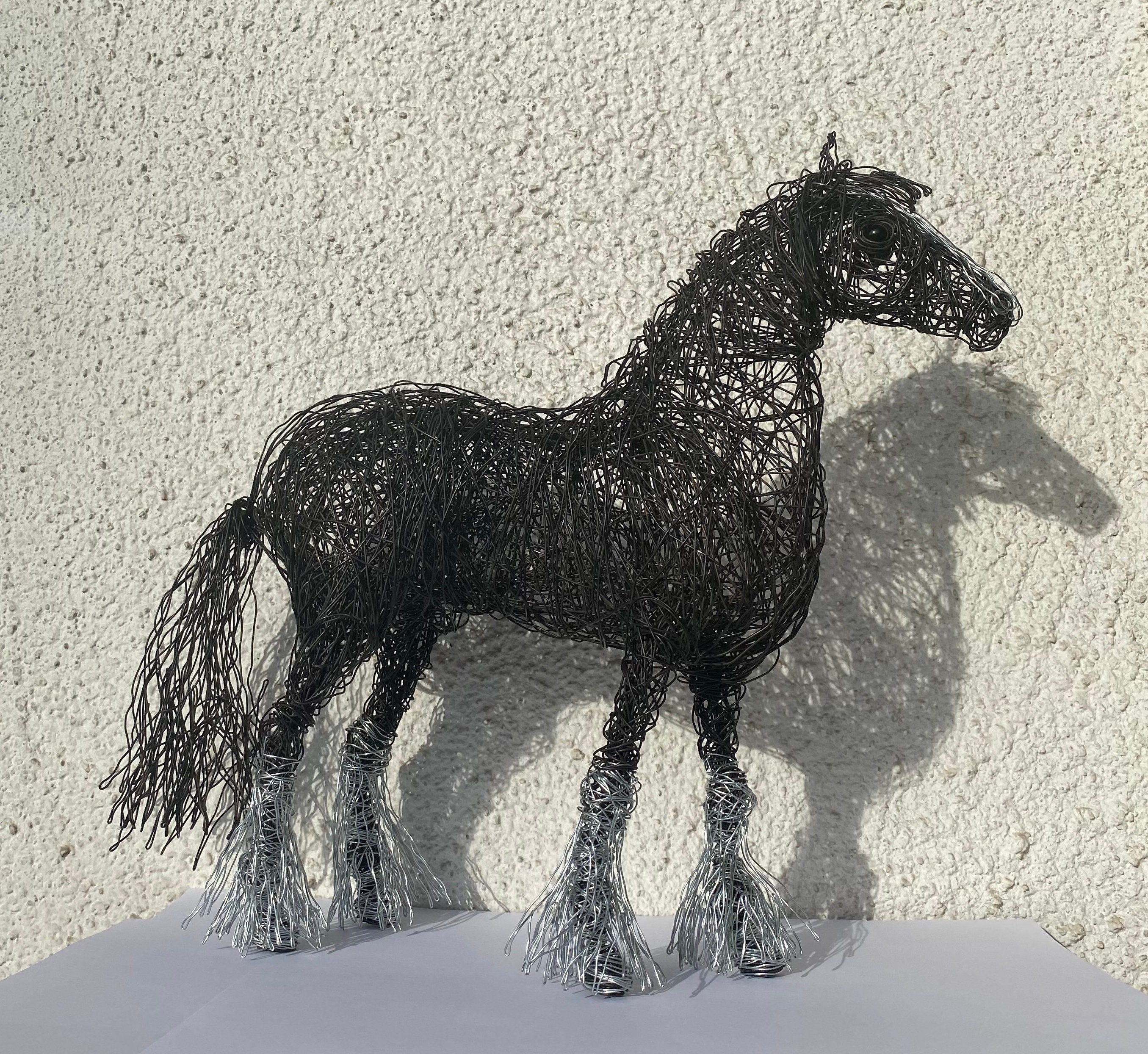 Clydesdale Horse Horse Sculpture Wire Horse Wire Art Horse - Etsy
