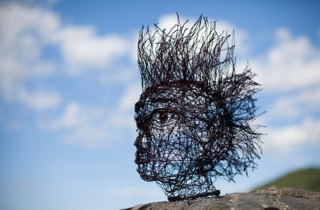 Punk Head Decor, Wire Head, Big Head Decor, Home Living Decor ...