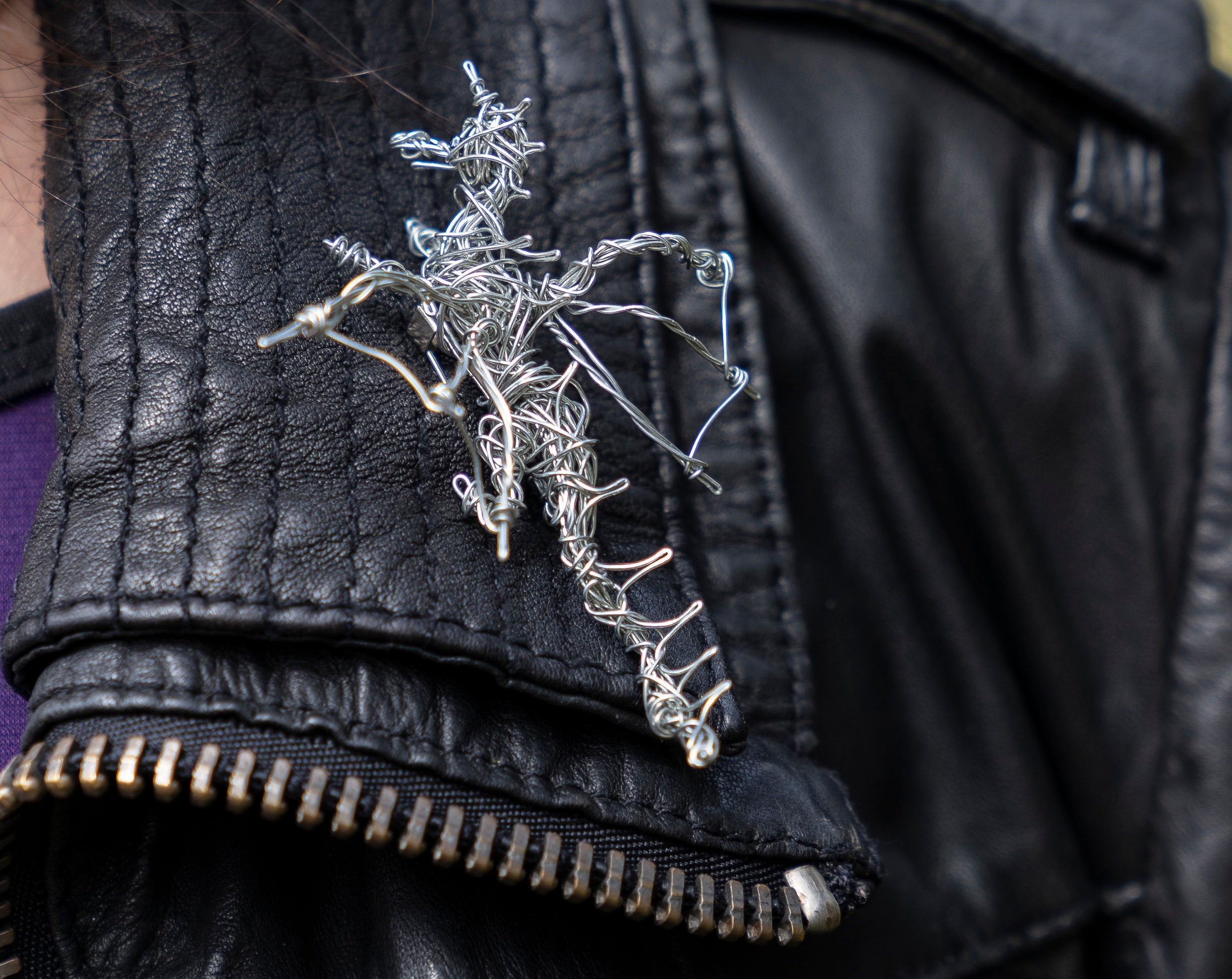 Dragon Brooch GOT Dragon Pin Dragon Accessory Wire Art - Etsy