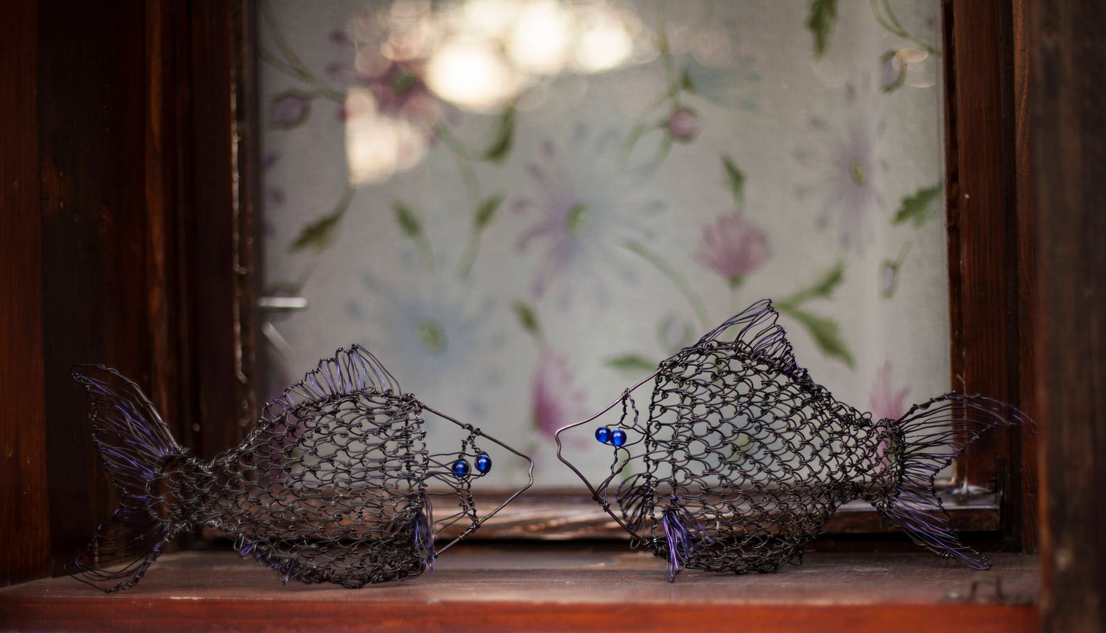 Fish Sclulpture, Wire Fish, Zodiac Decor, Wire Art, Fisherman Gift, Set ...