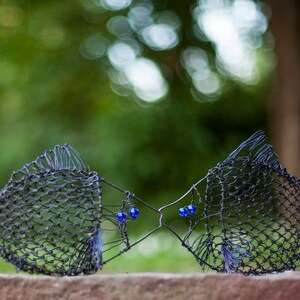 Fish Sclulpture, Wire Fish, Zodiac Decor, Wire Art, Fisherman Gift, Set ...