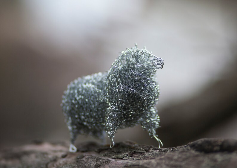 Animal Sculpture Birthday Gift Wire Sculpture Sheep - Etsy