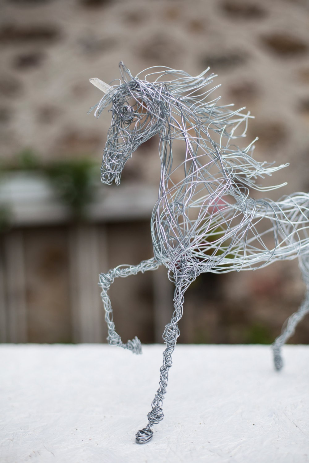 Metal Art Sculpture Crystal Wire Art Unicorn Gift Unicorn | Etsy