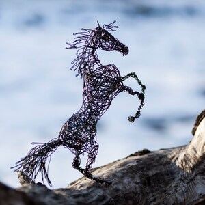 Wire Sculpture, Birthday Gift, Wire Horses, Horse Decor, Art Set, Wild ...