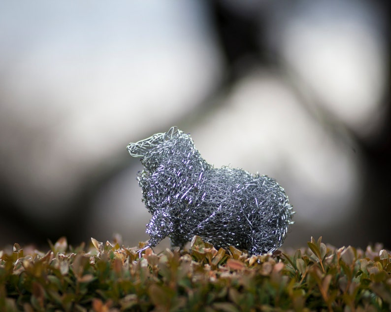 Animal Sculpture Birthday Gift Wire Sculpture Sheep - Etsy