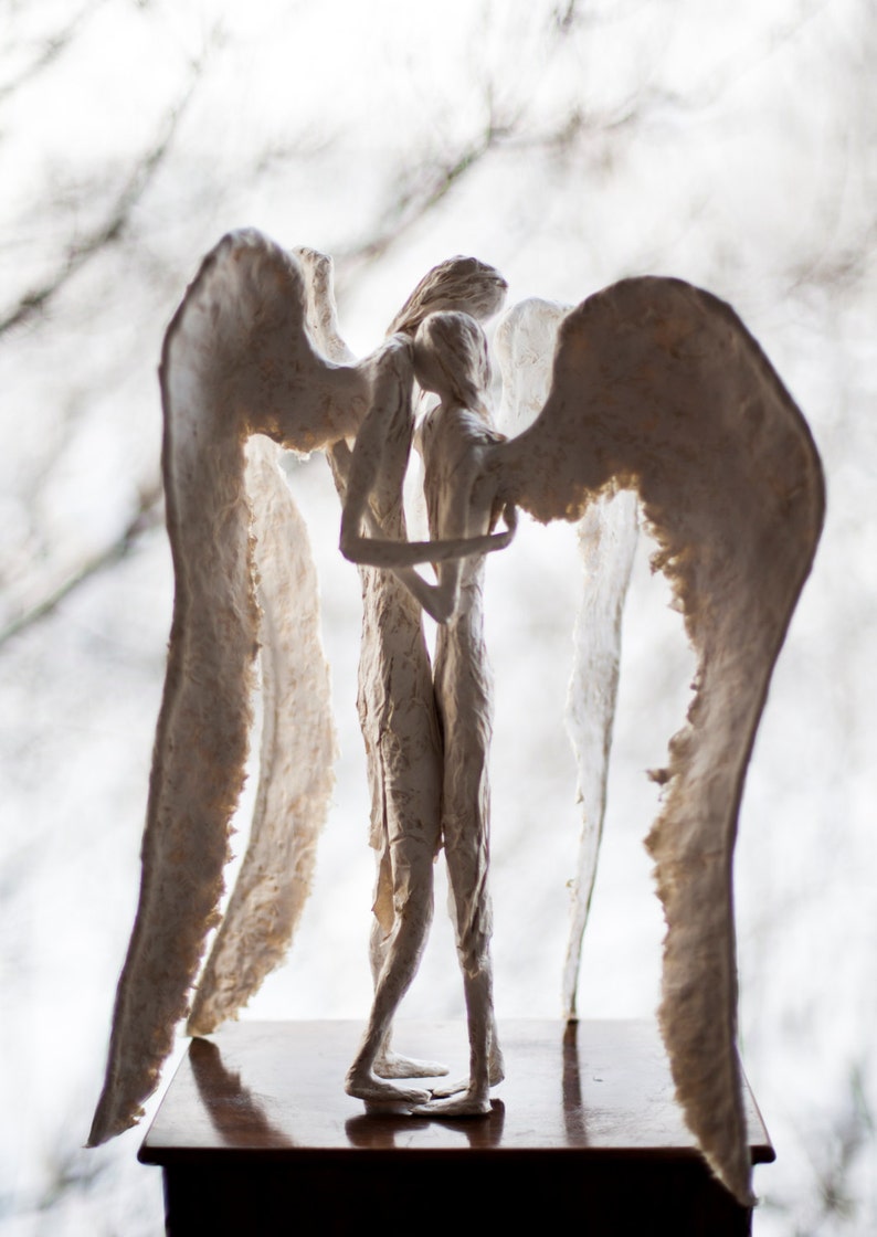 Angels Statue Miniature People Angels Paper Figurine | Etsy