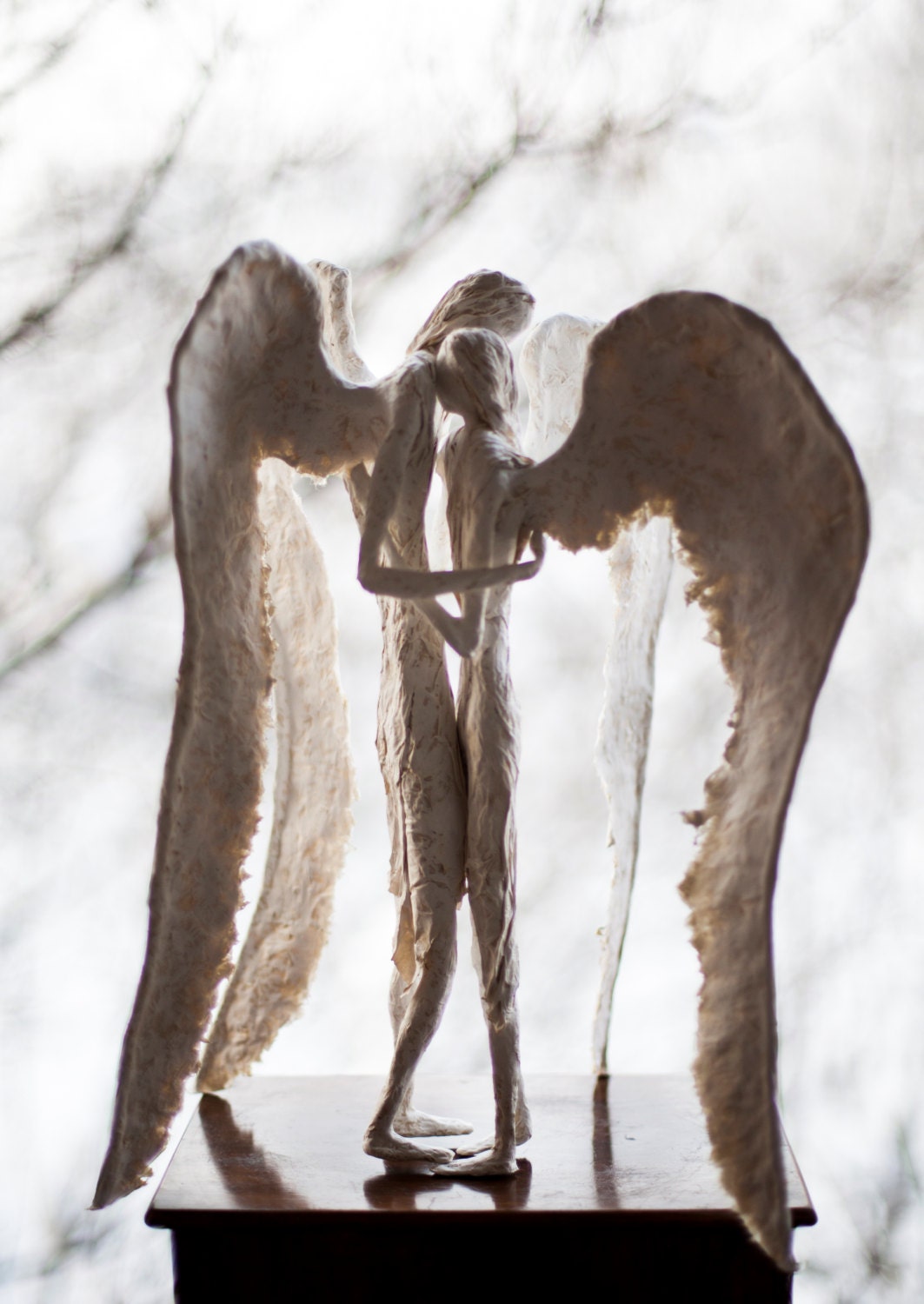 Angels Statue, Miniature People, Angels Paper Figurine, Romantic Decor ...
