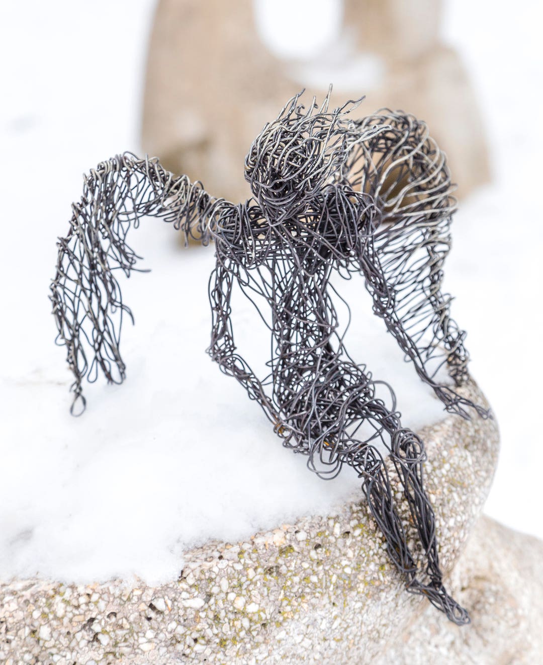 Winged Angel, Angel Figurine, Angel Sculpture, Angel Gift, Angel Art ...