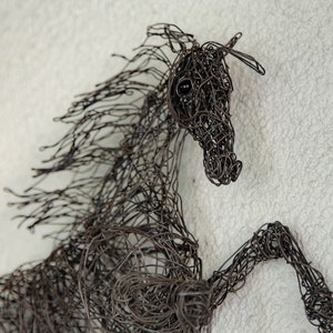 Metal Horse Sculpture, Wire Art, Horse Sculpture, Animals, Horse Decor ...