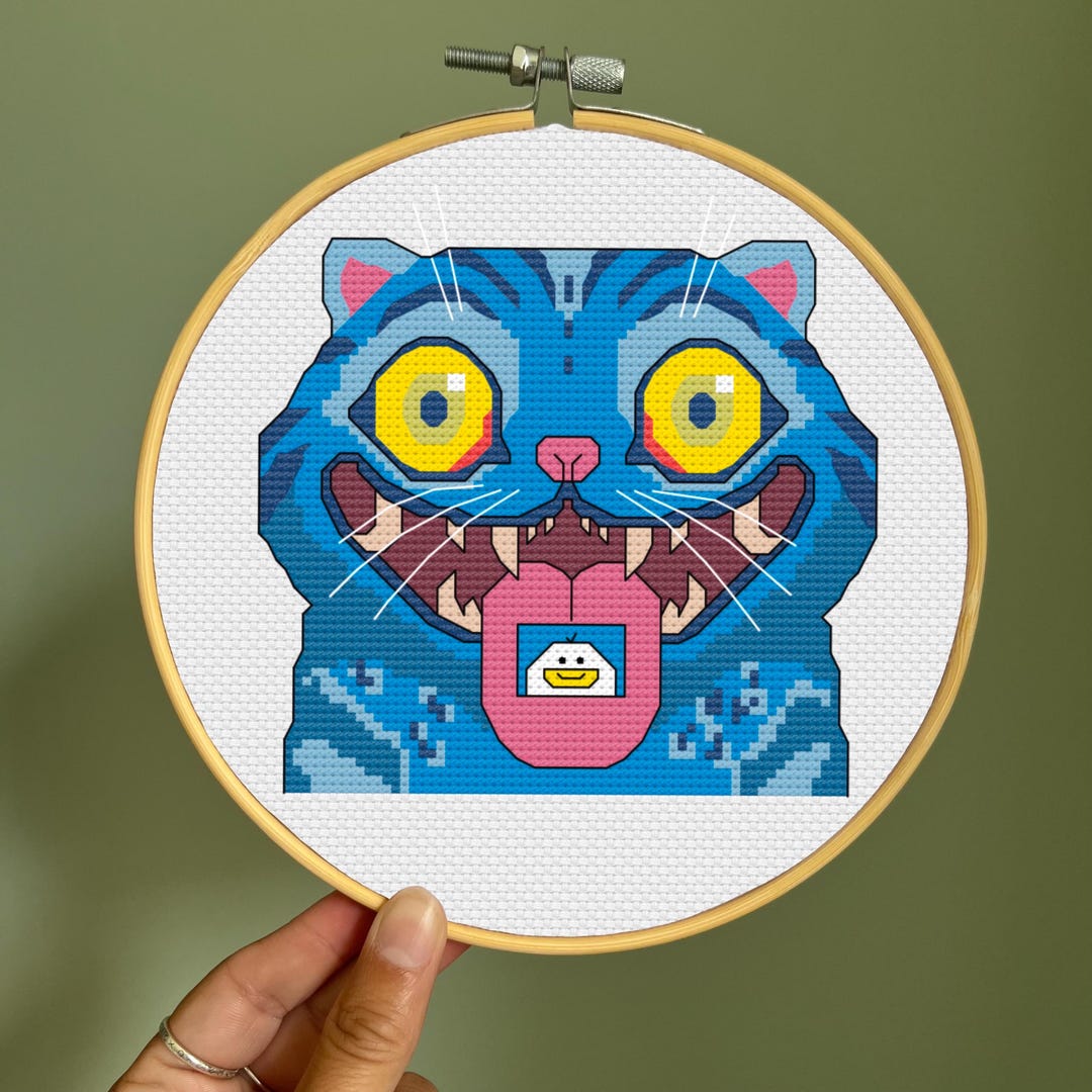 Derpy Tiger Cross Stitch Pattern: K-pop Demon Hunters Inspired (PDF ...