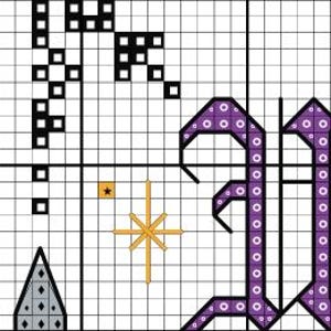 Violent Little Thing Cross Stitch Pattern Fourth Wing Violet Sorrengail ...