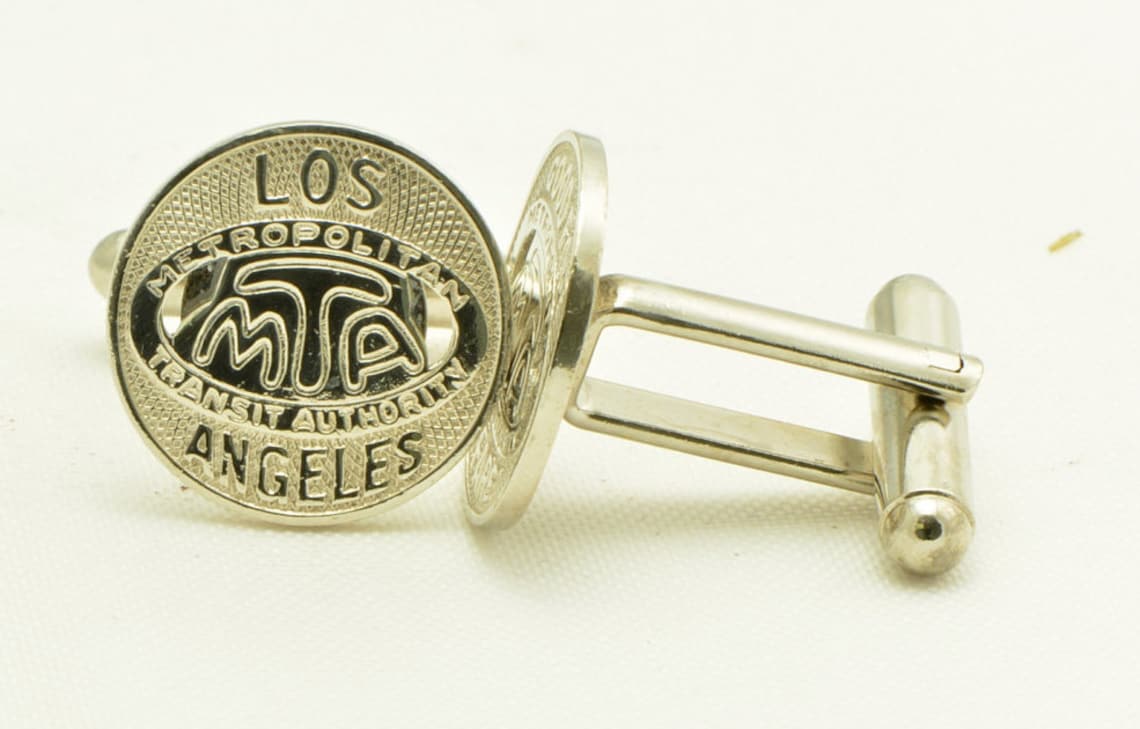 MTA (los Angeles) Transit Token Coin Cufflinks - Etsy