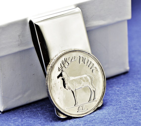 Irish 1 Punt Coin Deer Money Clip | Etsy