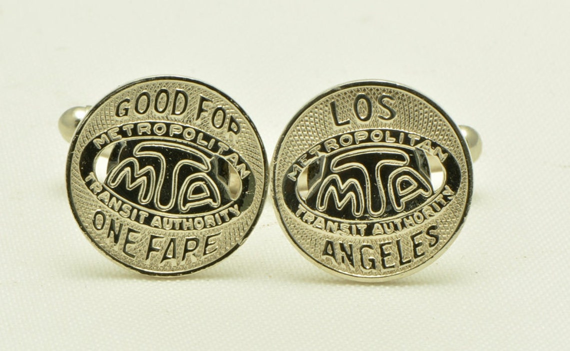 MTA (los Angeles) Transit Token Coin Cufflinks - Etsy