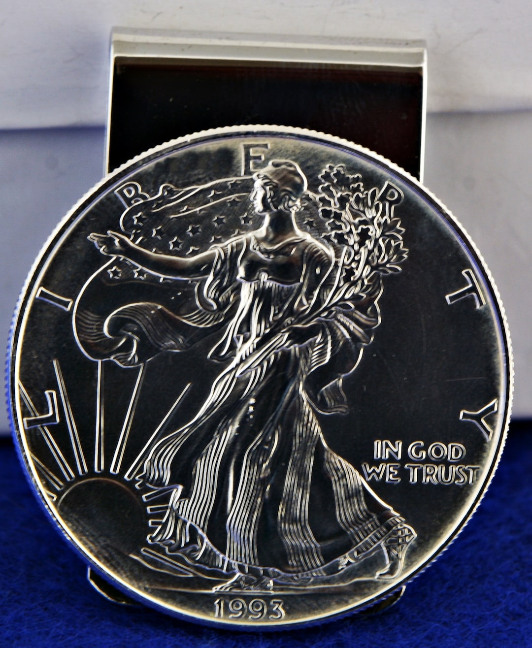 Silver US American Eagle 1 Oz Fine Silver Coin Money Clip - Etsy