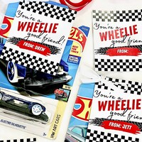 Race Car Valentine Cards Printable | Matchbox Car Valentine Tags | Boy ...