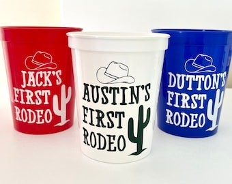 First Rodeo Birthday Party Cups, First Birthday Party Cups ...